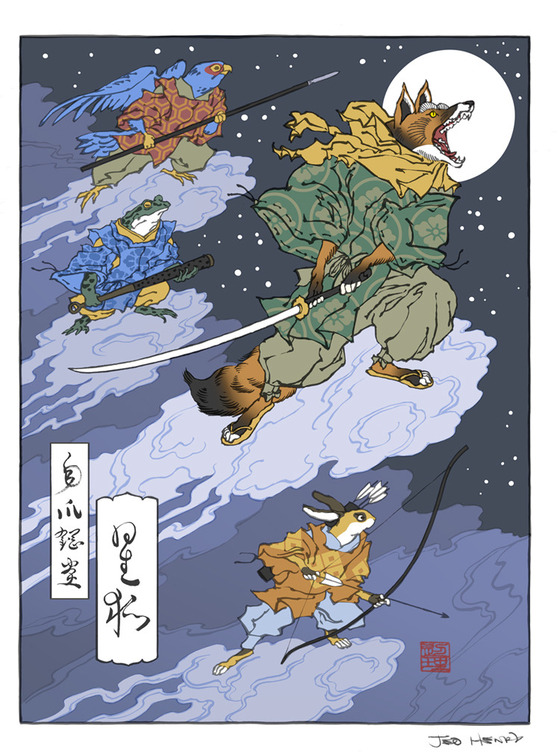 Ukiyo-e Heroes artist Jed Henry shares his... - Jed Henry Illustration