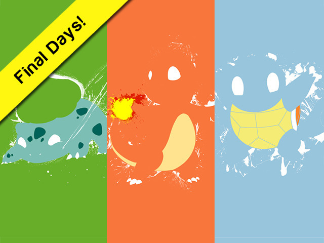 Paint Splattered Starter Pokemon - Screen Printed Posters by Martin ...