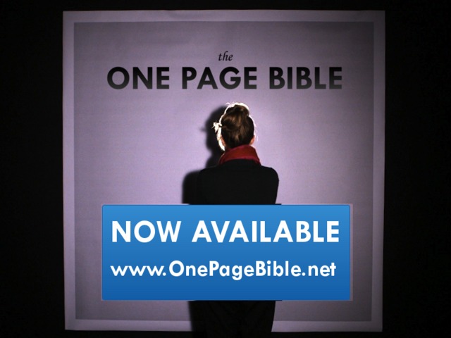 One Page Bible - Hang the Entire Bible on Your Wall by Ben Kolesar ...