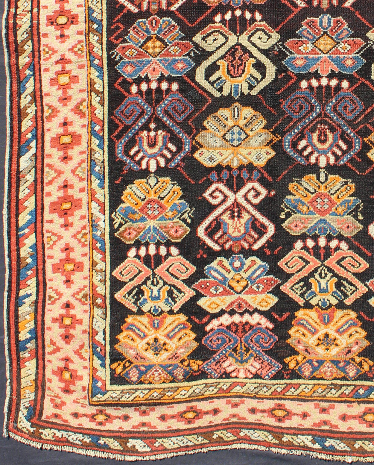 Antique Caucasian Rug - B-1203 | Caucasian - 3'5" x 5'0" | Wool - All ...