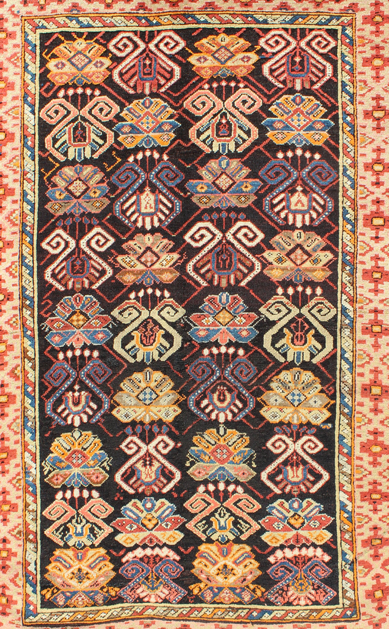 Antique Caucasian Rug - B-1203 | Caucasian - 3'5" x 5'0" | Wool - All ...