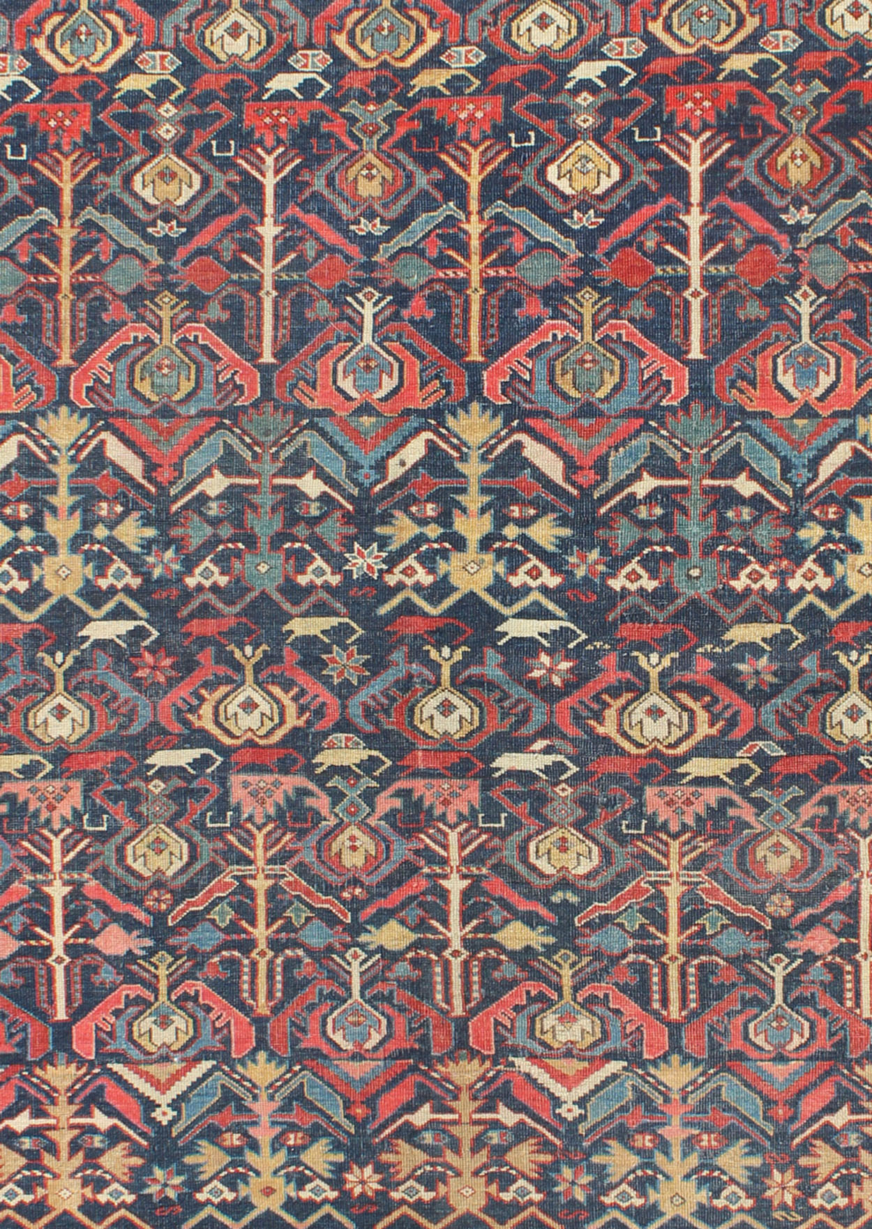 Antique Chi-Chi Rug - H8-1101 | Chi-Chi - 4'0" x 4'0" | Wool - All Over ...