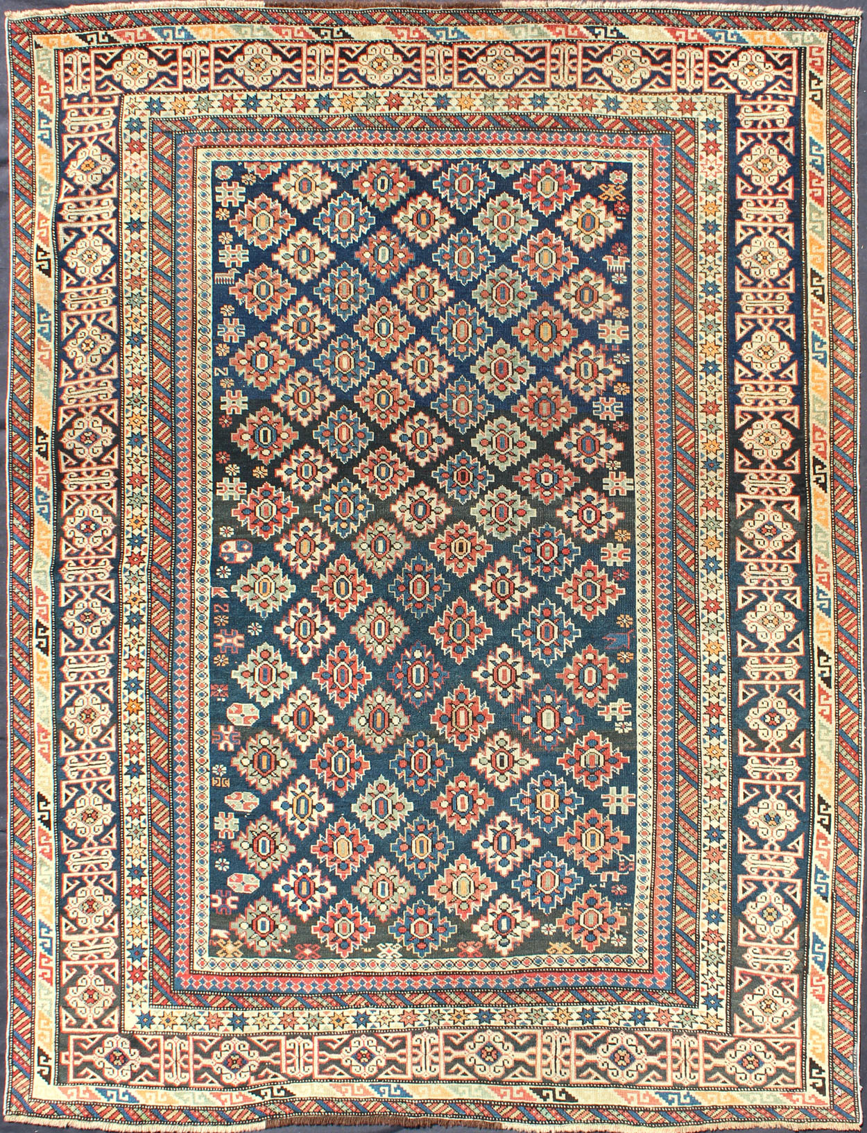 Antique Chi-Chi Rug - M14-0904 | Chi-Chi - 4'4" x 5'0" | Wool - All ...