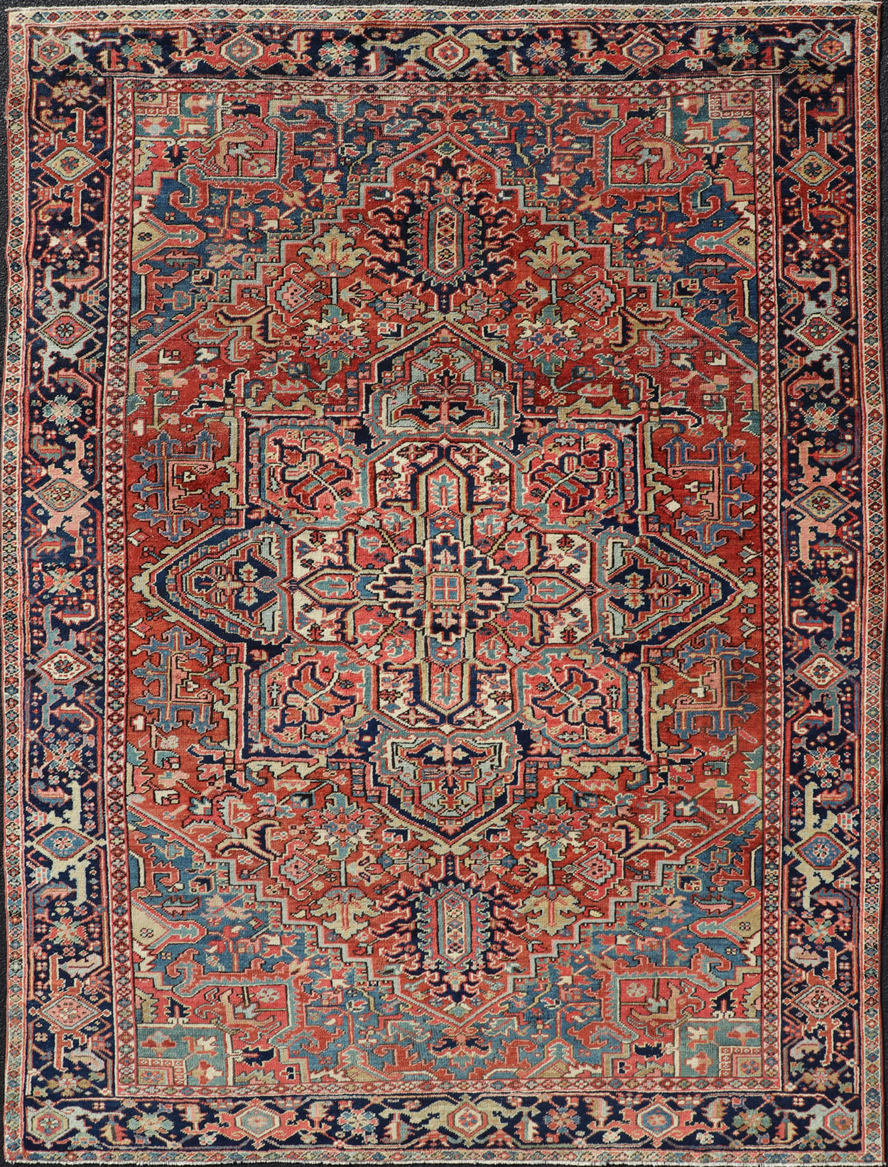 Antique Heriz Rug - G-0903 | Heriz - 9'3" x 12'0" | Wool - All Over ...