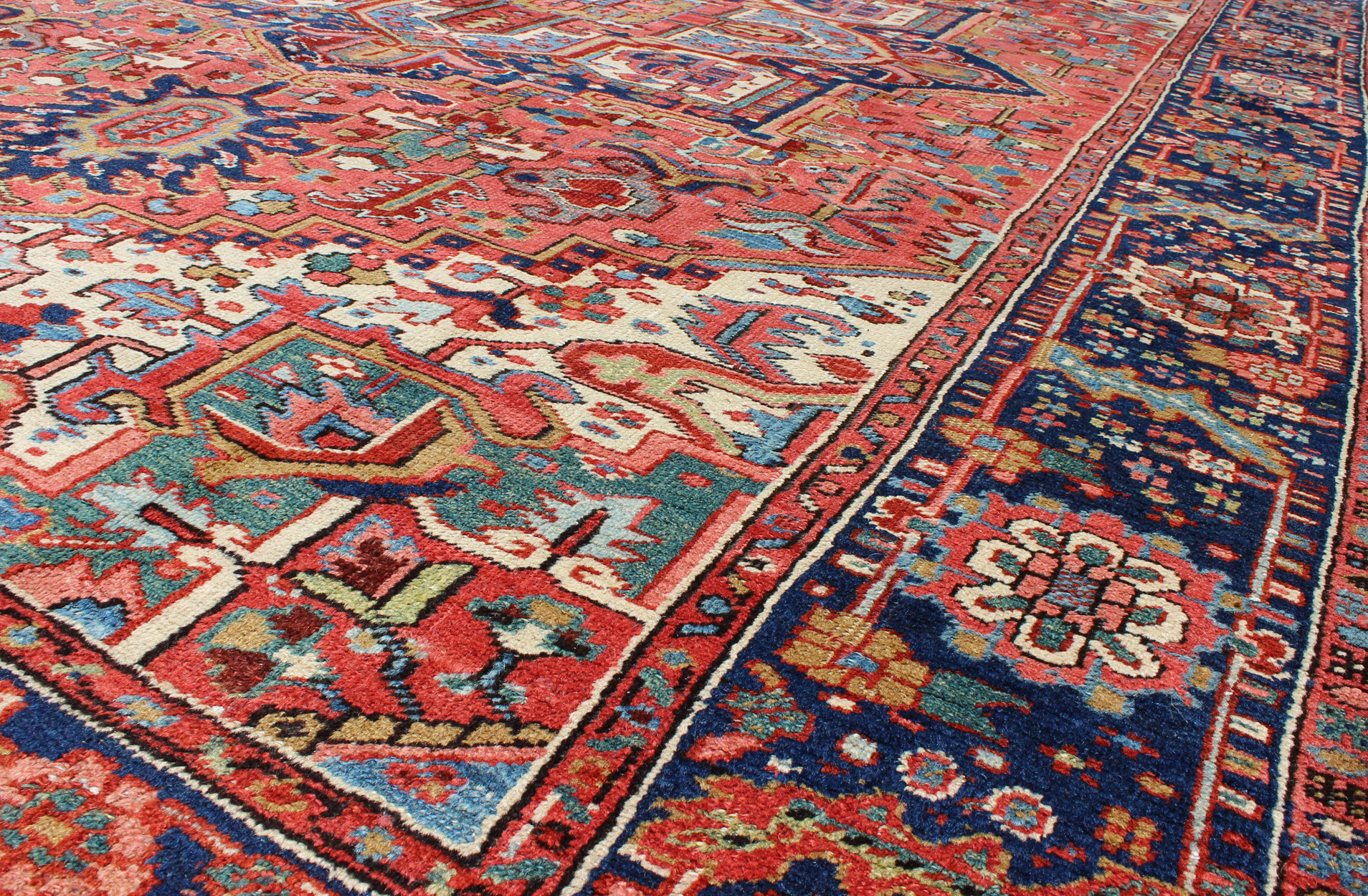 Antique Heriz Rug - M14-0511 | Heriz - 7'5" x 10'0" | Wool - Medallion ...