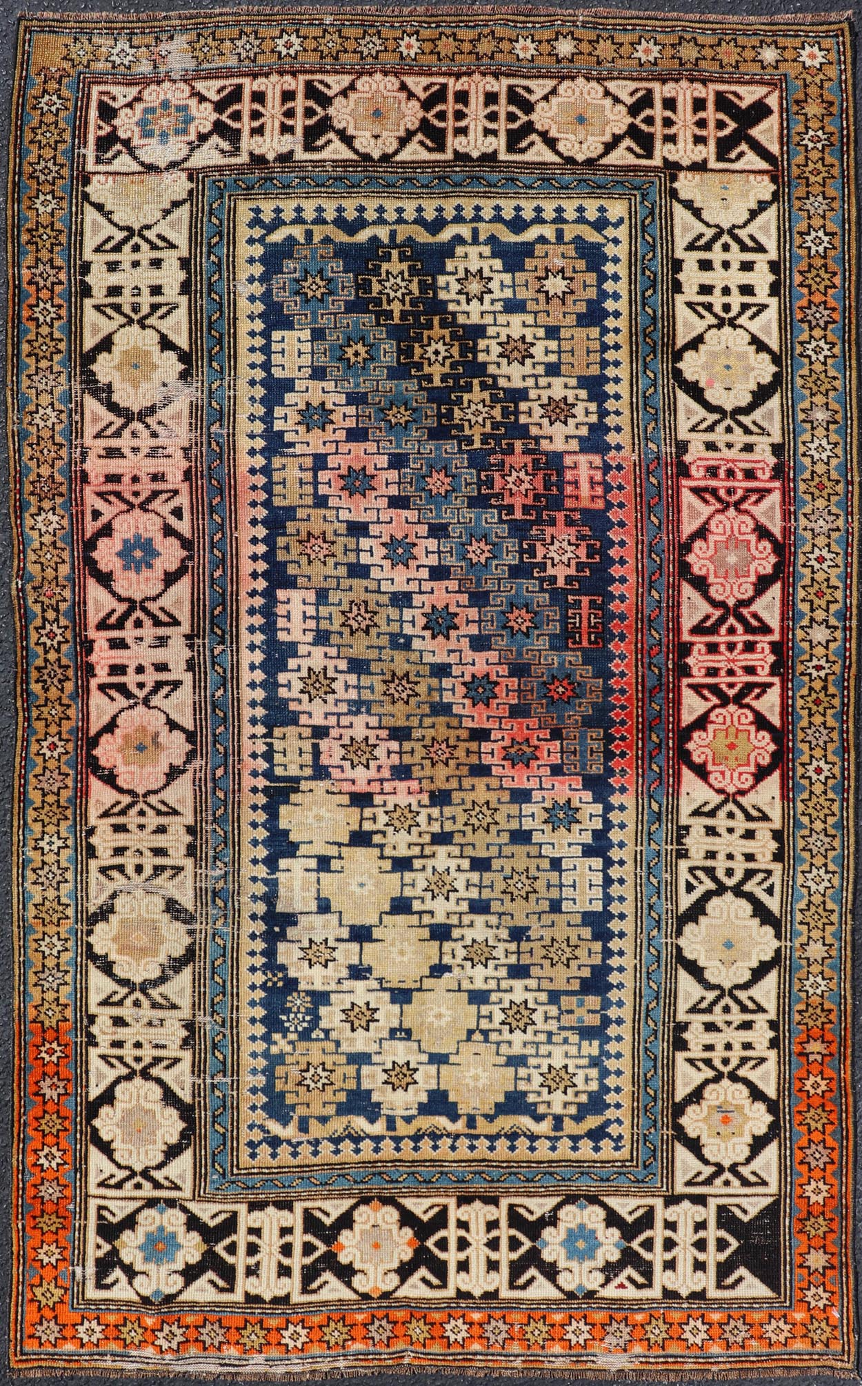 Antique Shirvan Rug - H8-1002 | Shirvan - 4'0" x 4'0" | Wool - All Over ...
