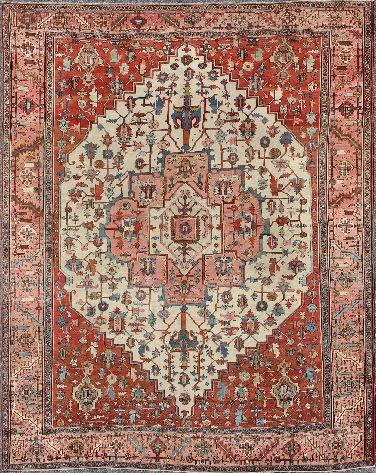 Antique Serapi Rug - B-0109 | Serapi - 10'1" x 14'0" | Wool - Medallion ...