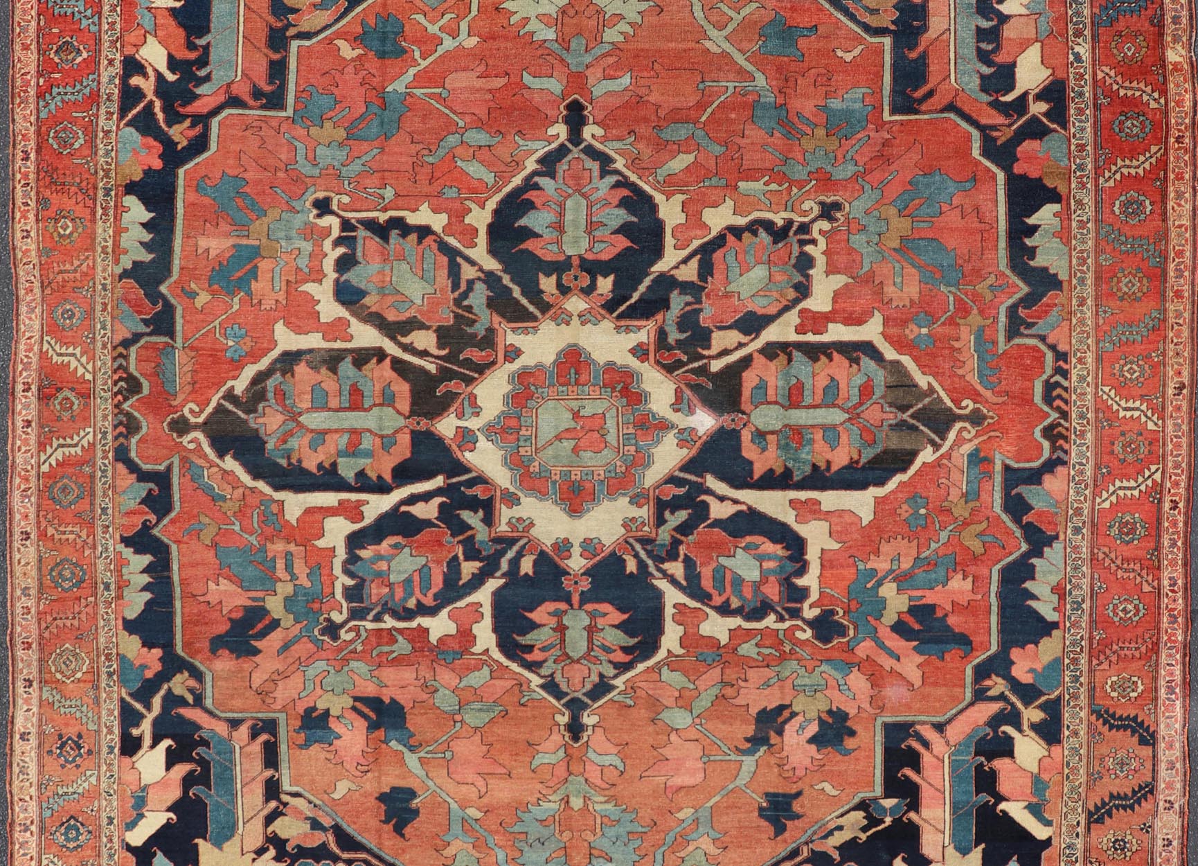 Antique Serapi Rug - B-0109 | Serapi - 10'1" x 14'0" | Wool - Medallion ...