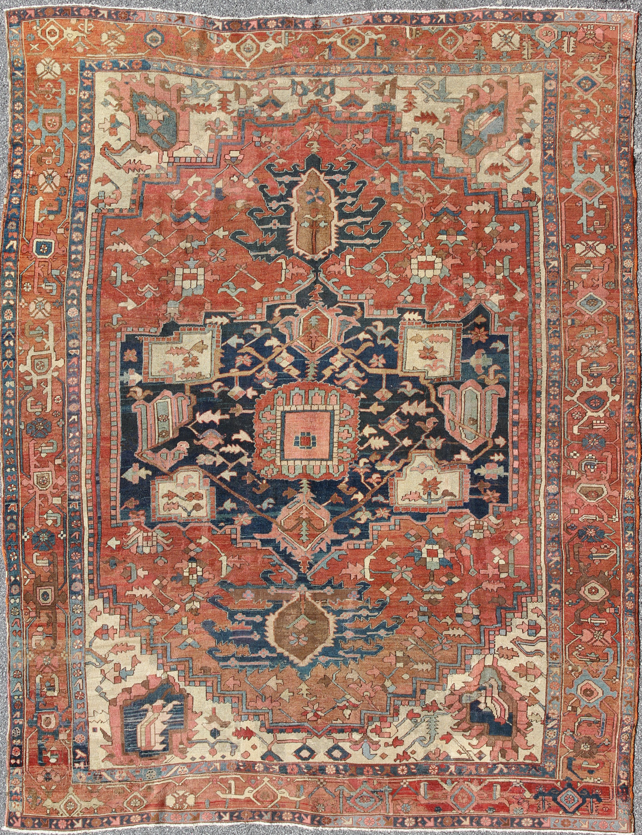 Antique Serapi Rug - E-0804 | Serapi - 9'8" x 11'0" | Wool - Medallion ...