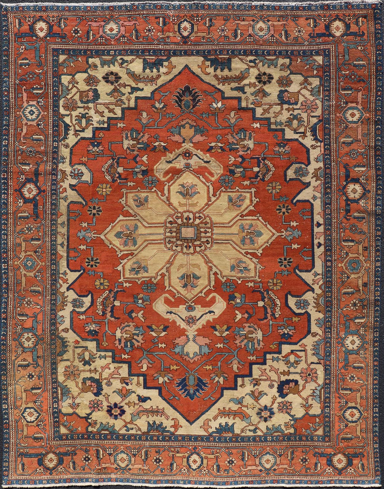Antique Serapi Rug - B-0109 | Serapi - 10'1" x 14'0" | Wool - Medallion ...