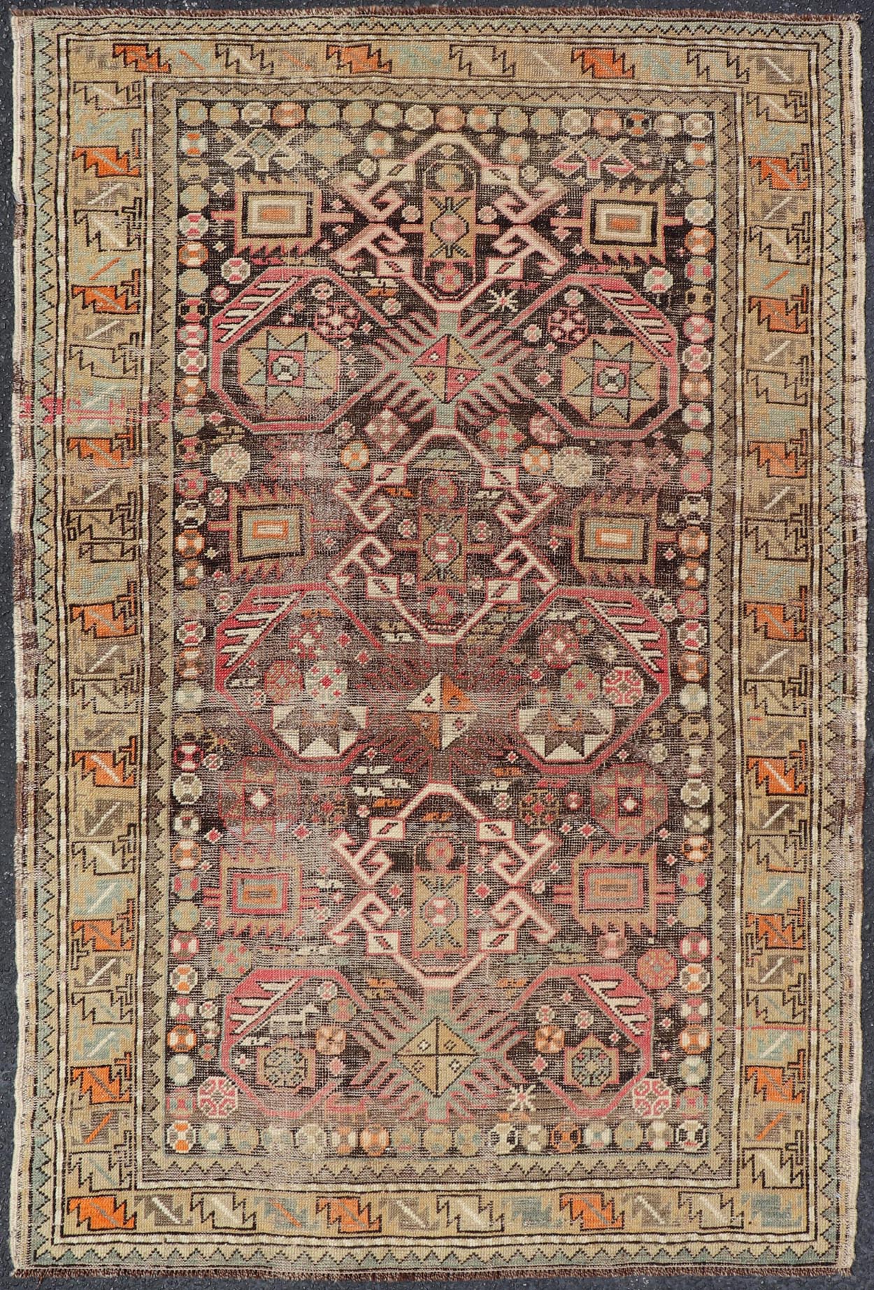 Antique Shirvan Rug - L11-0910 | Shirvan - 3'7" x 5'0" | Wool - All ...