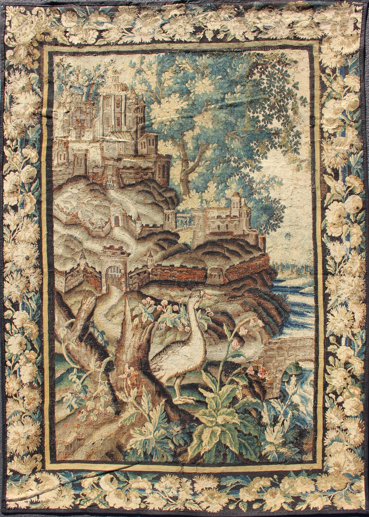 Antique Tapestry Rug - L11-0403 | Tapestry - 5'1" x 10'0" | Wool - All ...