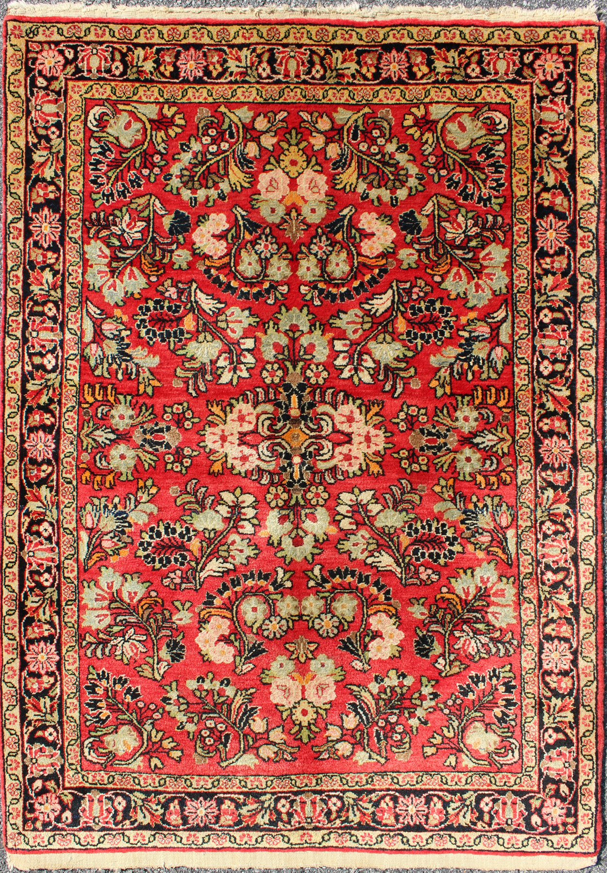 Antique Sarouk Rug - L11-1106 | Sarouk - 2'7" x 4'0" | Wool - All Over ...