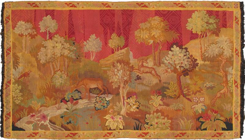 Antique Tapestry Rug - L11-0506 | Tapestry - 4'11" x 8'0" | Wool ...
