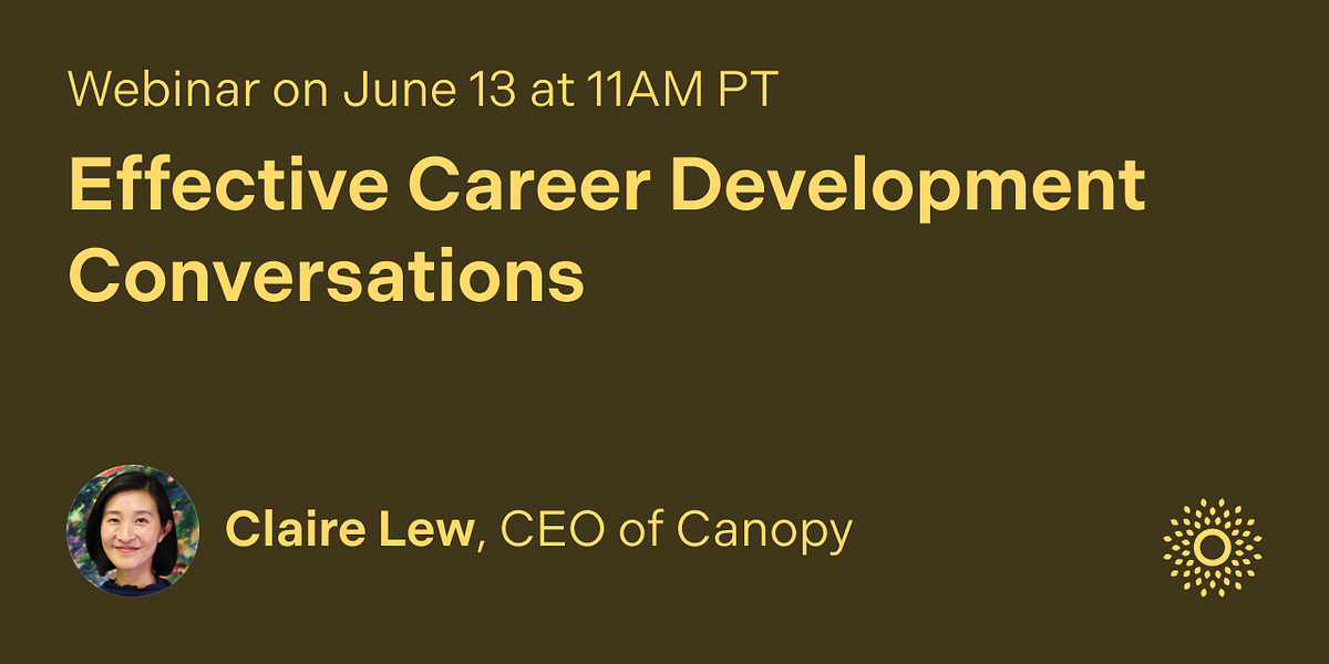 Webinar: Effective Career Development Conversations