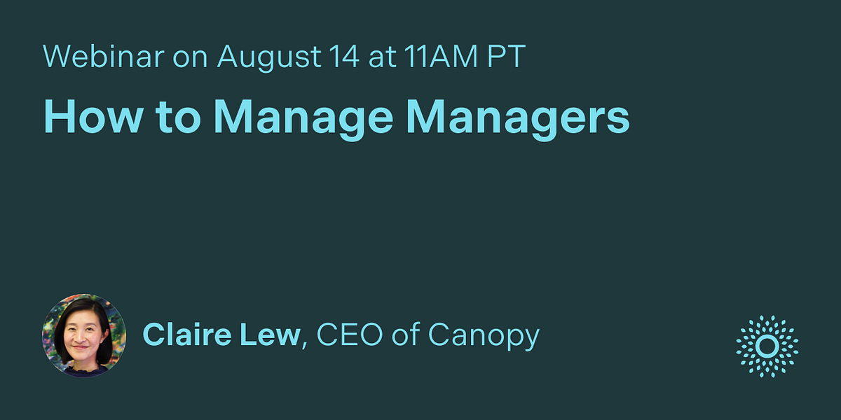 Webinar: How to Manage Managers