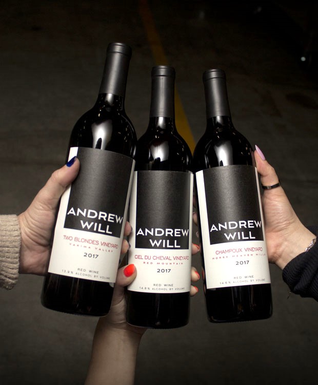 Last Bottle - Andrew Will Red Blend 2017 (Three-Pack Horizontal)