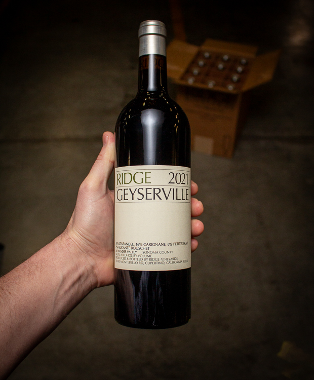 Last Bottle - Ridge Vineyards Zinfandel Geyserville Alexander Valley 2021
