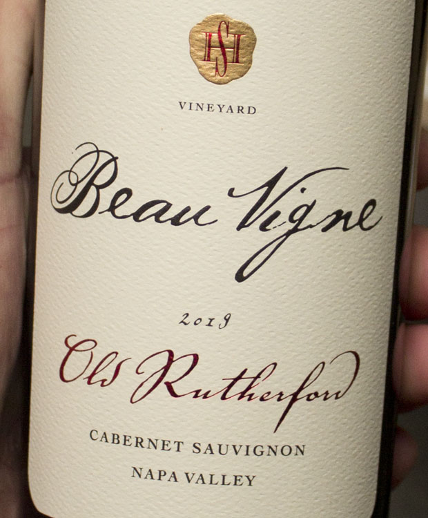Last Bottle - Beau Vigne Cabernet Sauvignon Old Rutherford Napa Valley 2019