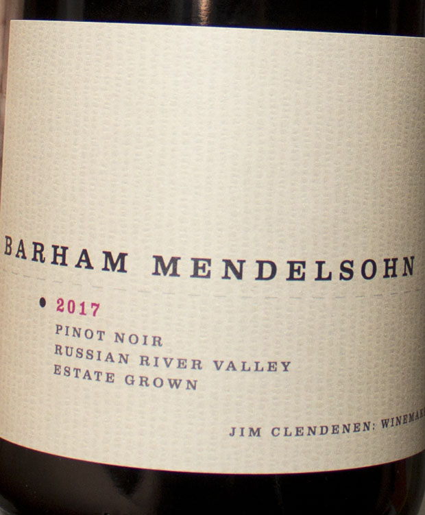 Last Bottle - Barham Mendelsohn Pinot Noir Russian River Valley 2017