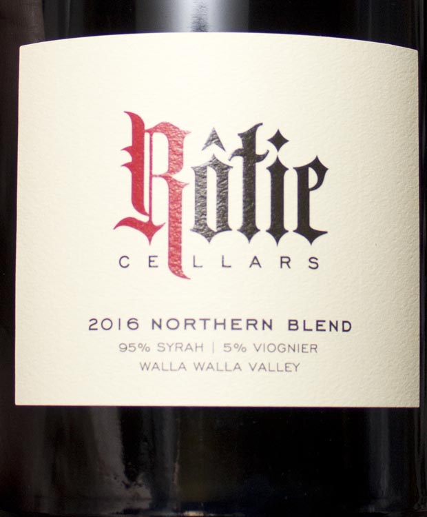 Last Bottle - Rotie Cellars Syrah Northern Blend Walla Walla Valley 2016