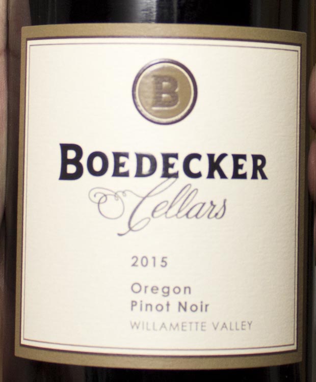 Last Bottle - Boedecker Cellars Pinot Noir Willamette Valley 2015