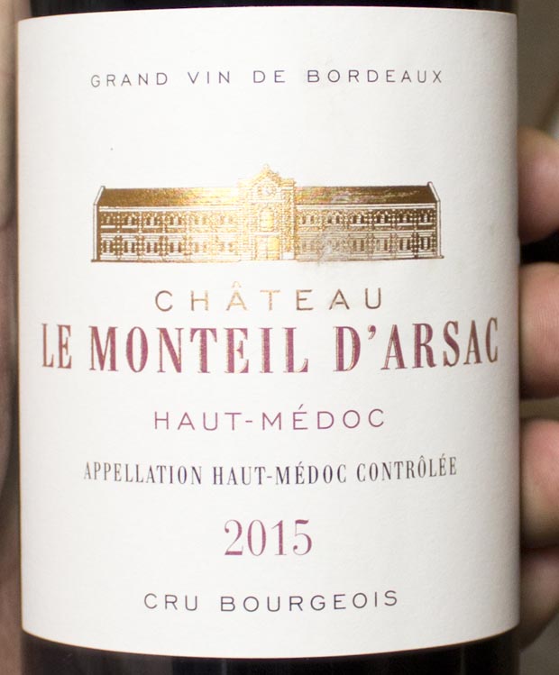 Last Bottle - Chateau Le Monteil d'Arsac Haut-Medoc 2015