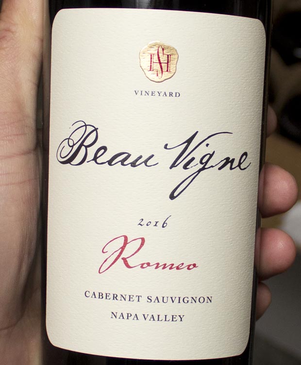 Last Bottle - Beau Vigne Romeo Cabernet Sauvignon Napa Valley 2016