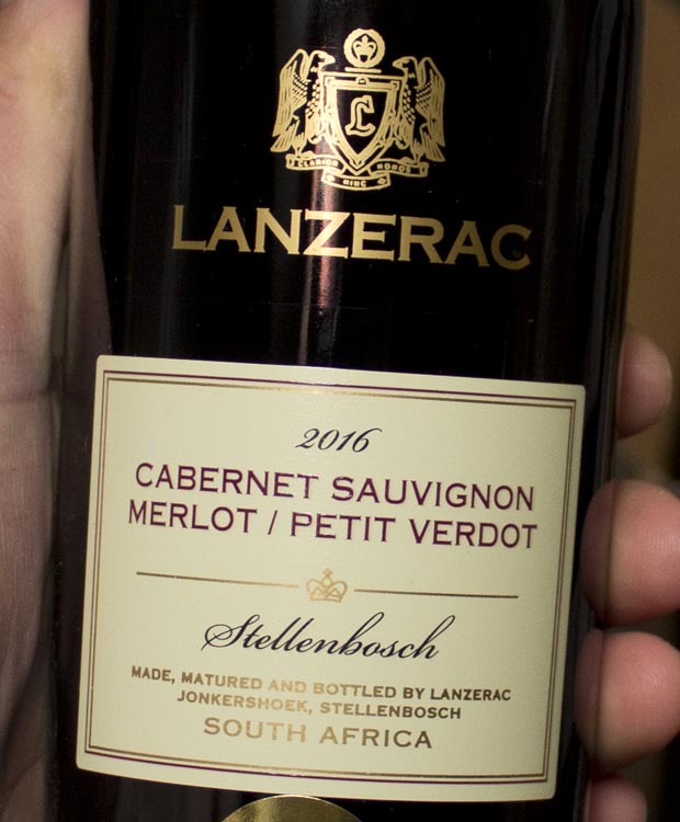 Last Bottle - Lanzerac Red Blend Stellenbosch 2016