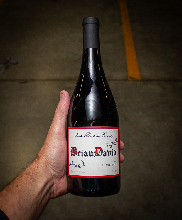 Last Bottle - Brian David Wines Pinot Noir Santa Barbara County 2021