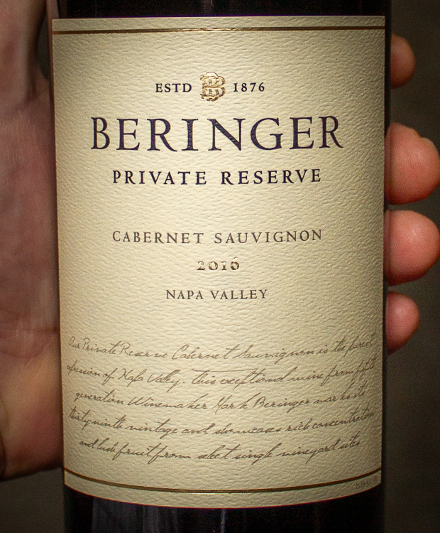 Last Bottle - Beringer Cabernet Sauvignon Private Reserve Napa Valley 2016