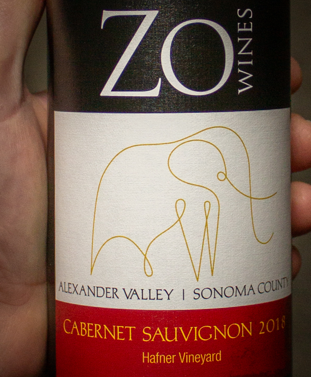 Last Bottle - ZO Wines Cabernet Sauvignon Hafner Vineyards Alexander ...