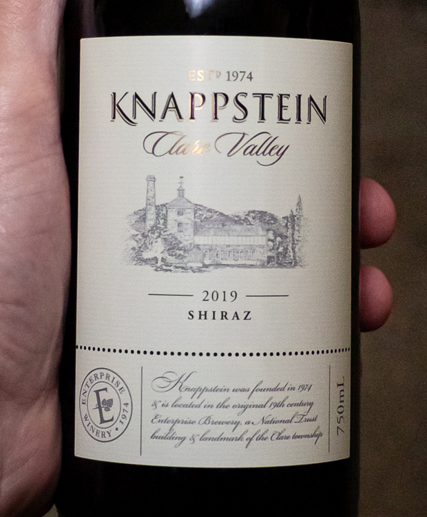 Last Bottle - Knappstein Shiraz Clare Valley 2019