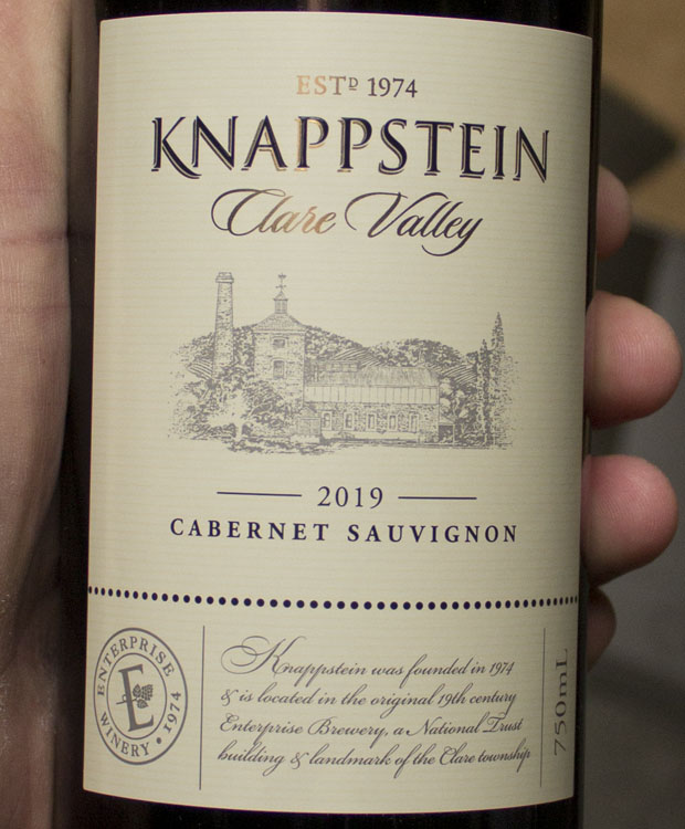 Last Bottle - Knappstein Cabernet Sauvignon Clare Valley Australia 2019