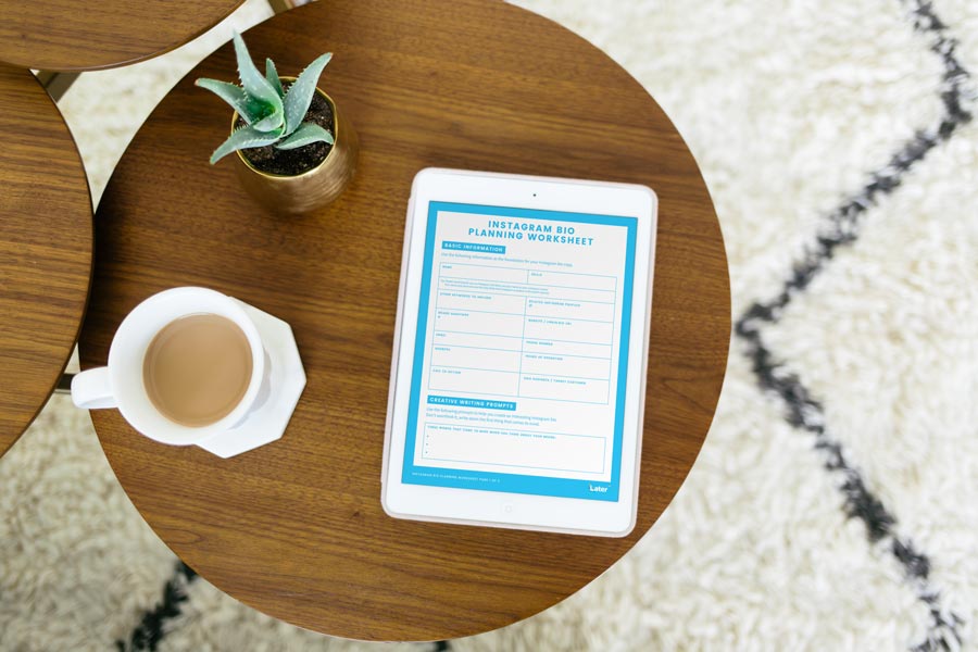 Free Instagram Bio Planning Worksheet
