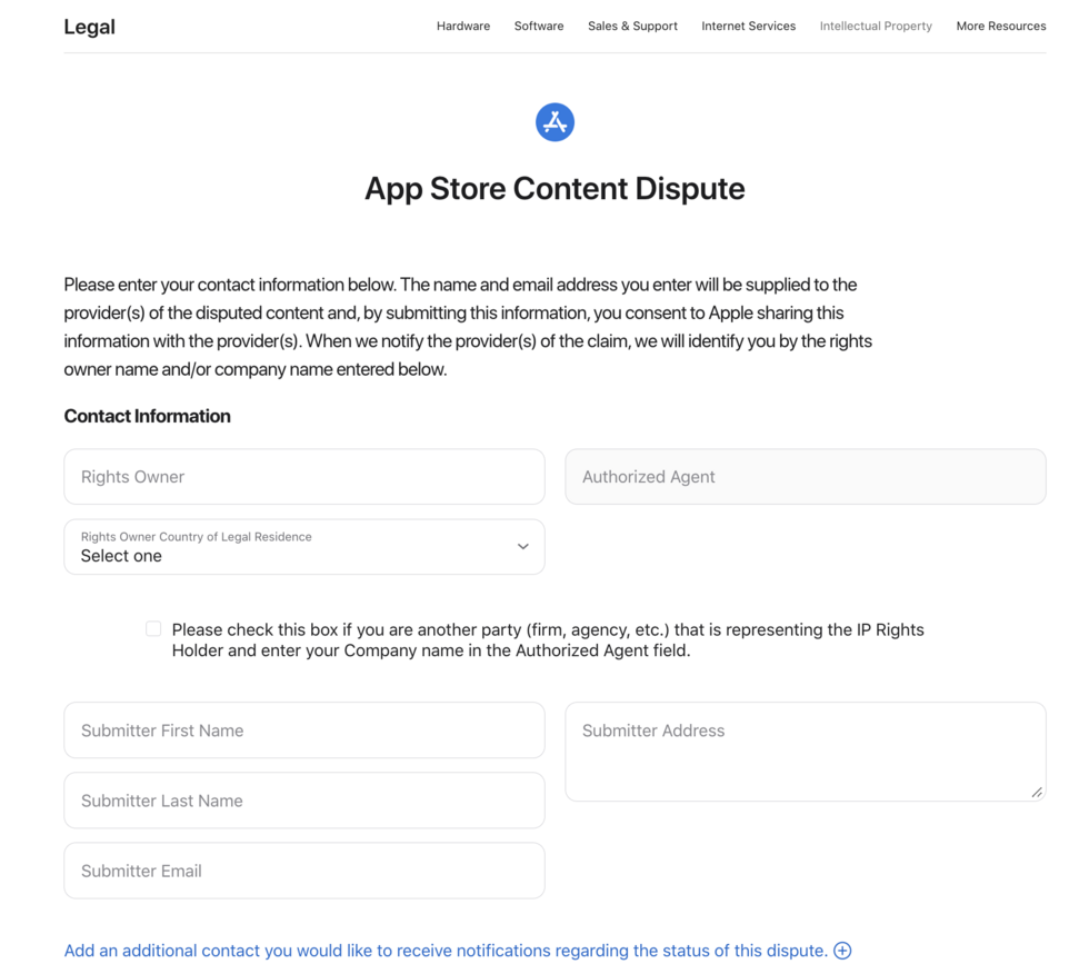 How to file an Apple Mobile Application IP dispute with legal | Vondran ...