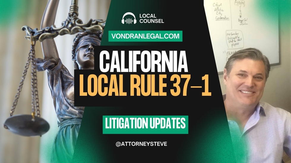California Central District Rule 37-1 discovery motion requirements ...