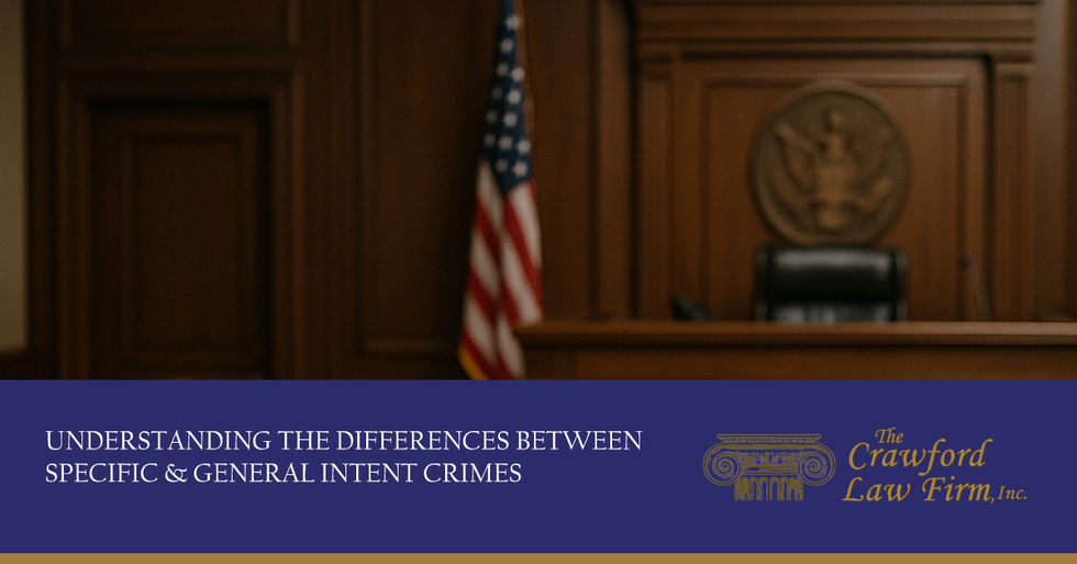 Understanding the Differences Between Specific & General Intent Crimes ...