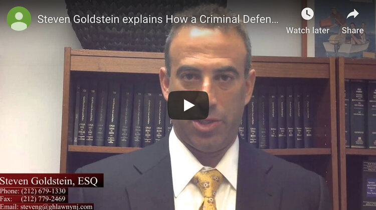Steven Goldstein explains How a Criminal Defense Lawyer Determines what ...