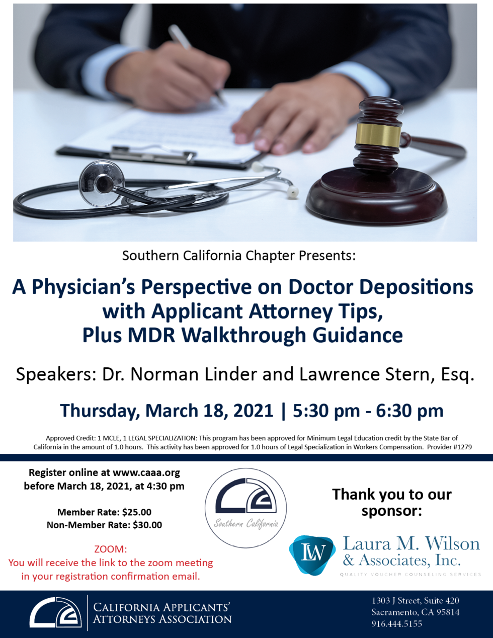 ATTORNEY LARRY STERN PRESENTS AT SCAAA's CHAPTER MEETING ON TIPS IN ...