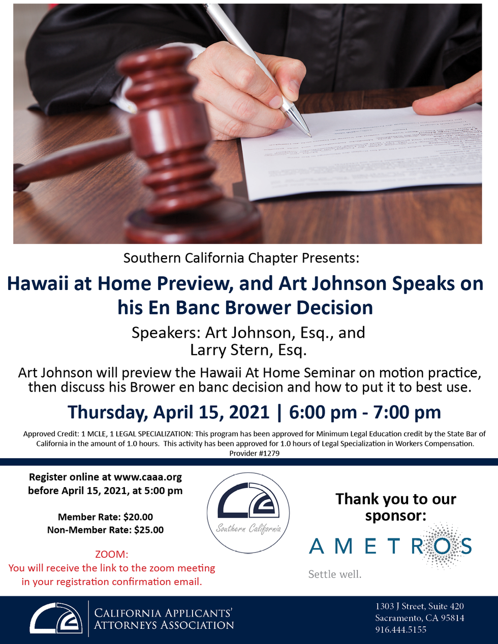 Once Again Larry Stern Presents at SCAAA's Chapter Meeting | Workers ...