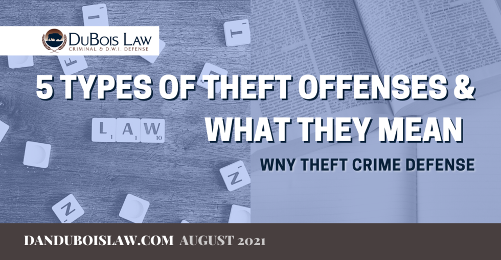 5 Types of Theft Offenses & What They Mean | WNY Theft Crime Defense