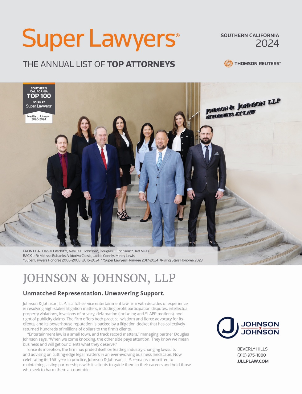 Super Lawyers Recognizes Johnson & Johnson LLP's Entire 2024 ...