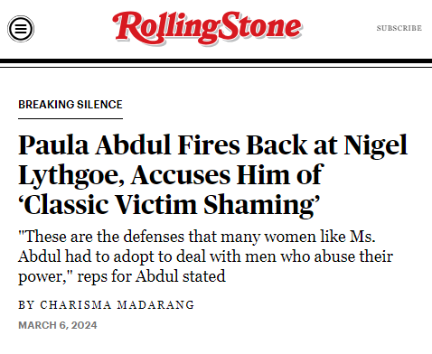 Paula Abdul's Response to Nigel Lythgoe's "Victim-Shaming" Court Filing ...