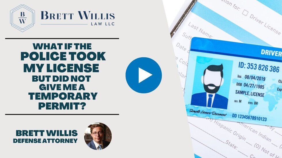 What if the Police Took My License But Did NOT Give Me a Temporary ...