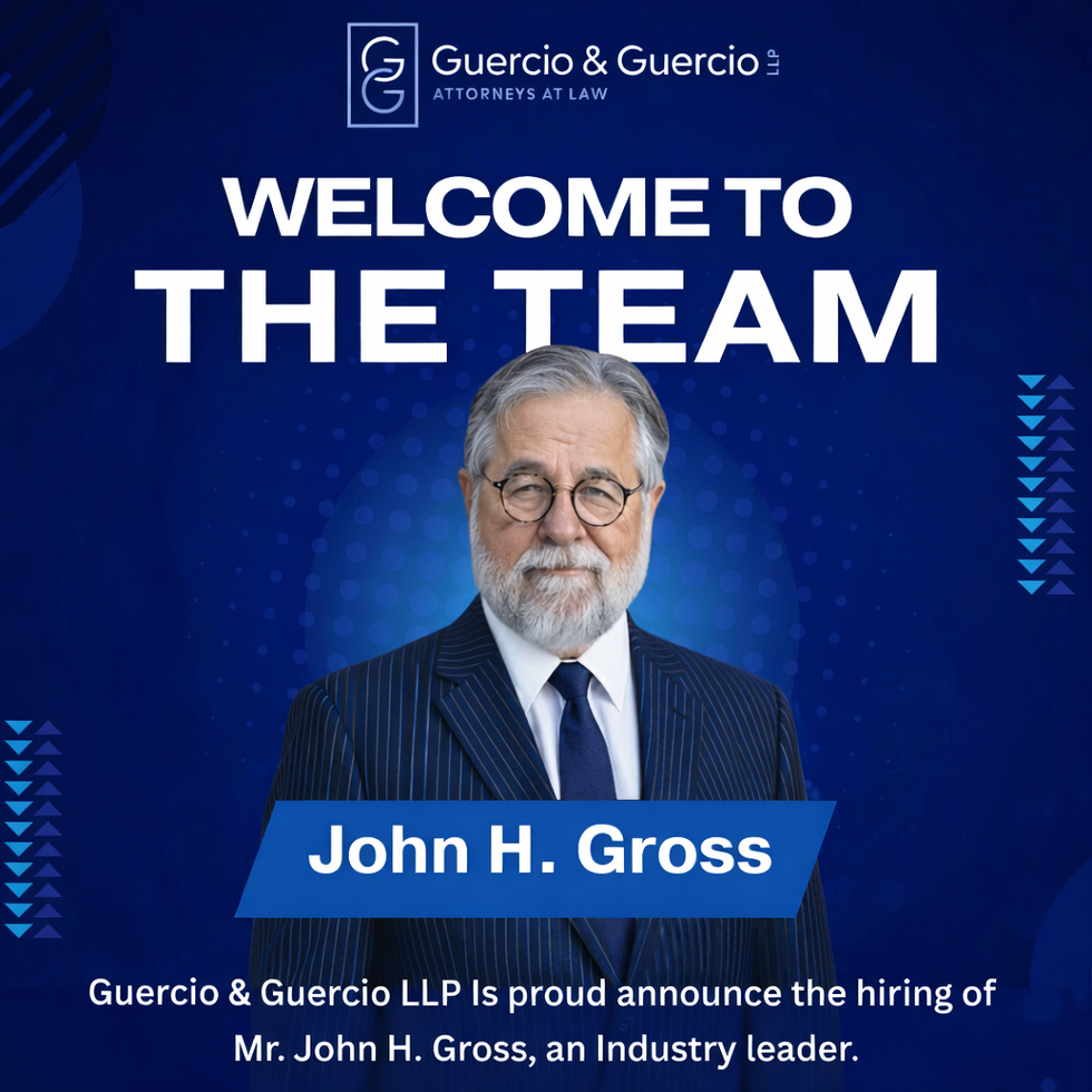 Guercio & Guercio Welcomes Veteran Attorney John H. Gross | Guercio ...