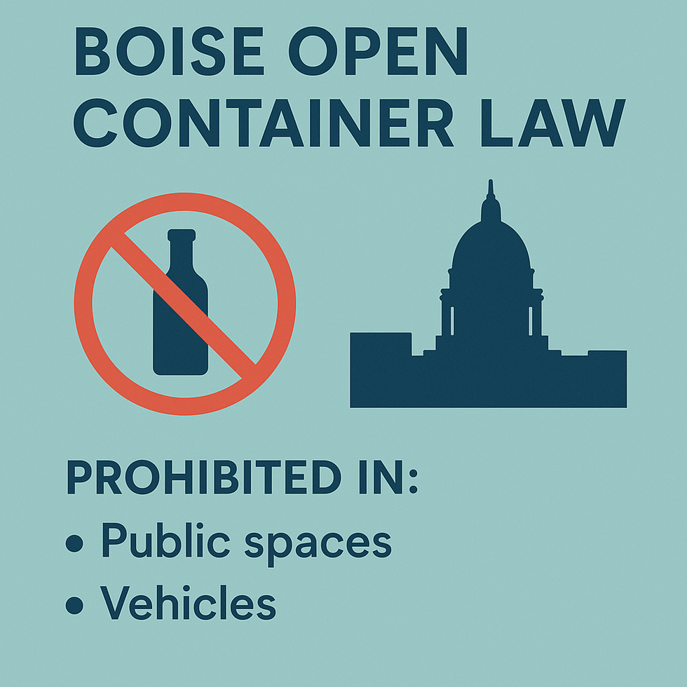 What Is Idaho’s Open Container Law Regarding Alcohol in Vehicles ...