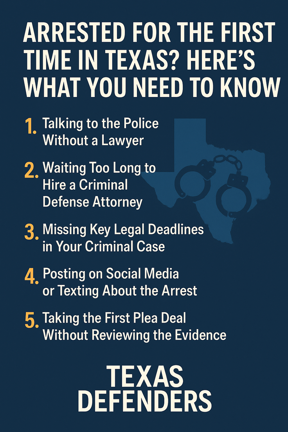 Arrested for the First Time in Texas? Here’s What You Need to Know ...