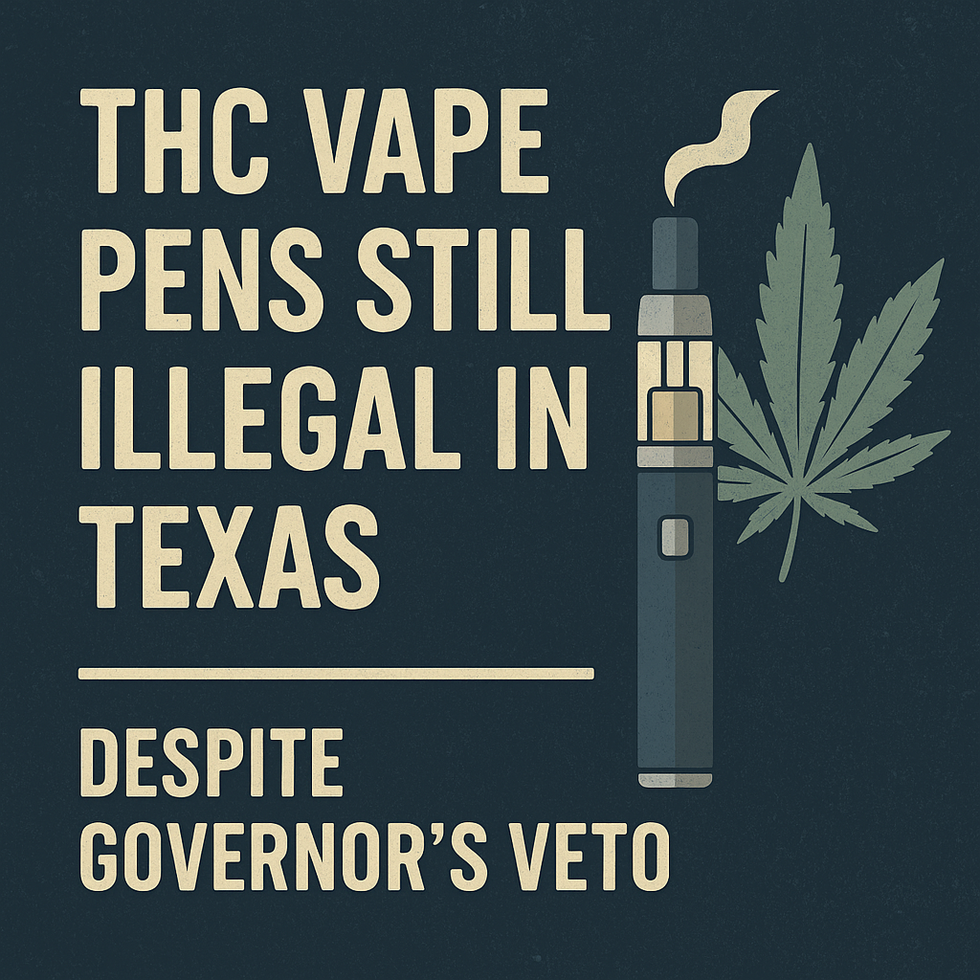 Are THC Vape Pens Legal in Texas After the Veto? Here’s What You Need ...