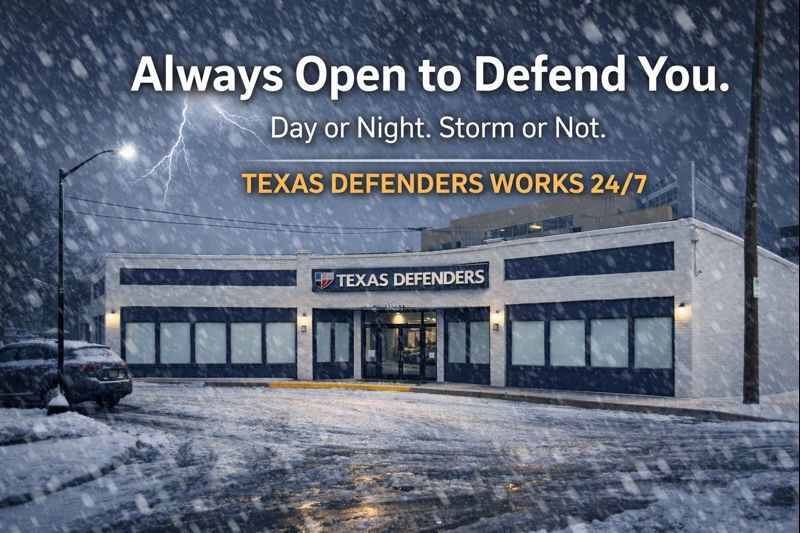 Winter Storms in Dallas? Texas Defenders Is Open 24/7